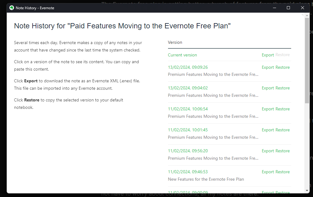 The Evernote Free Plan Gets 14 Paid Features