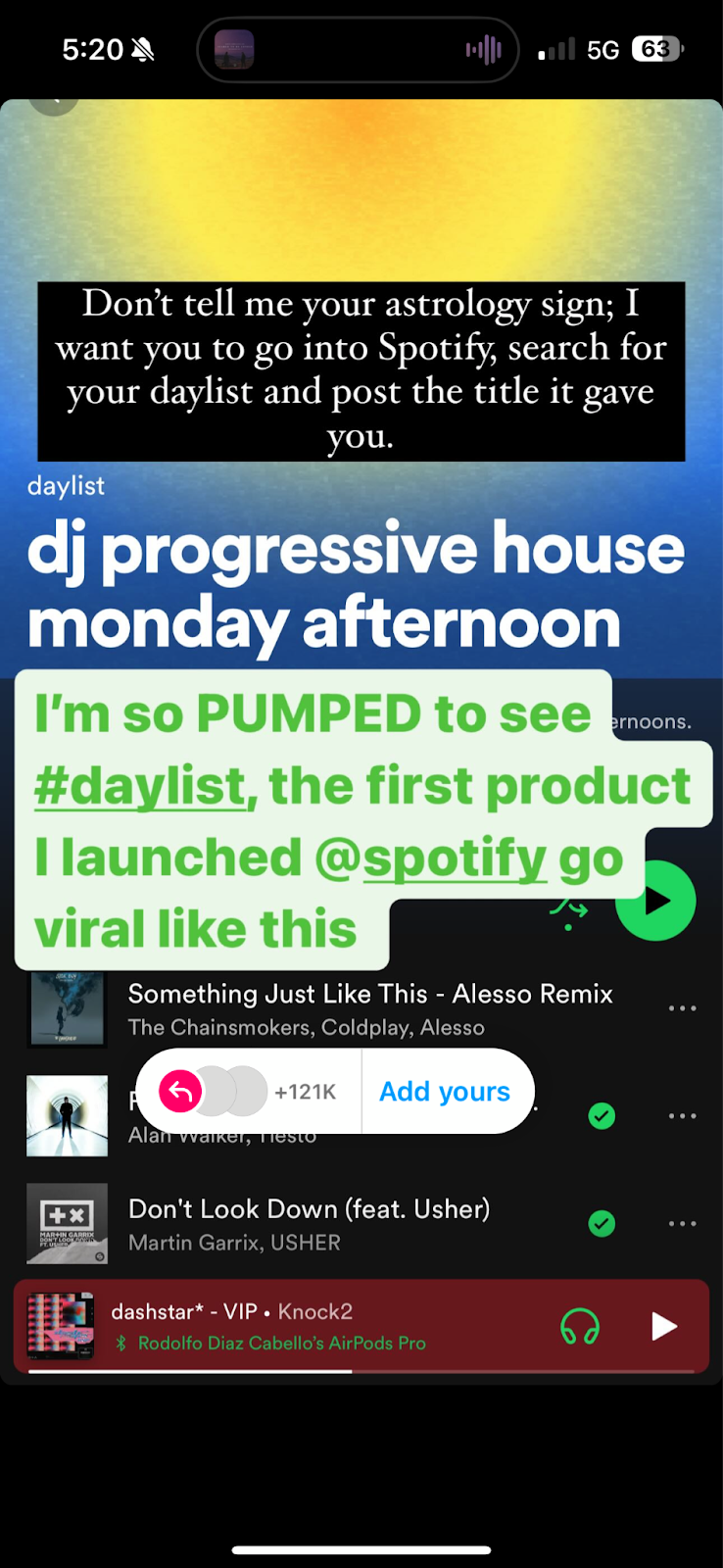 Spotify daylist, identity, and virality