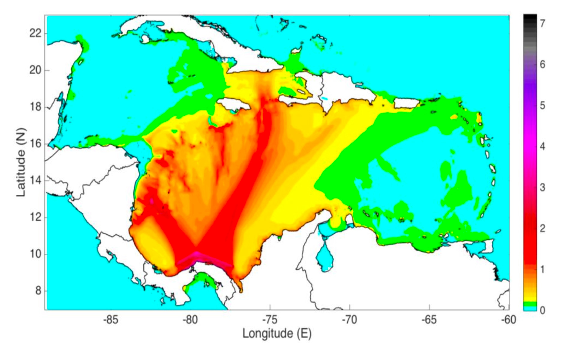 M5.5 offshore of Panama