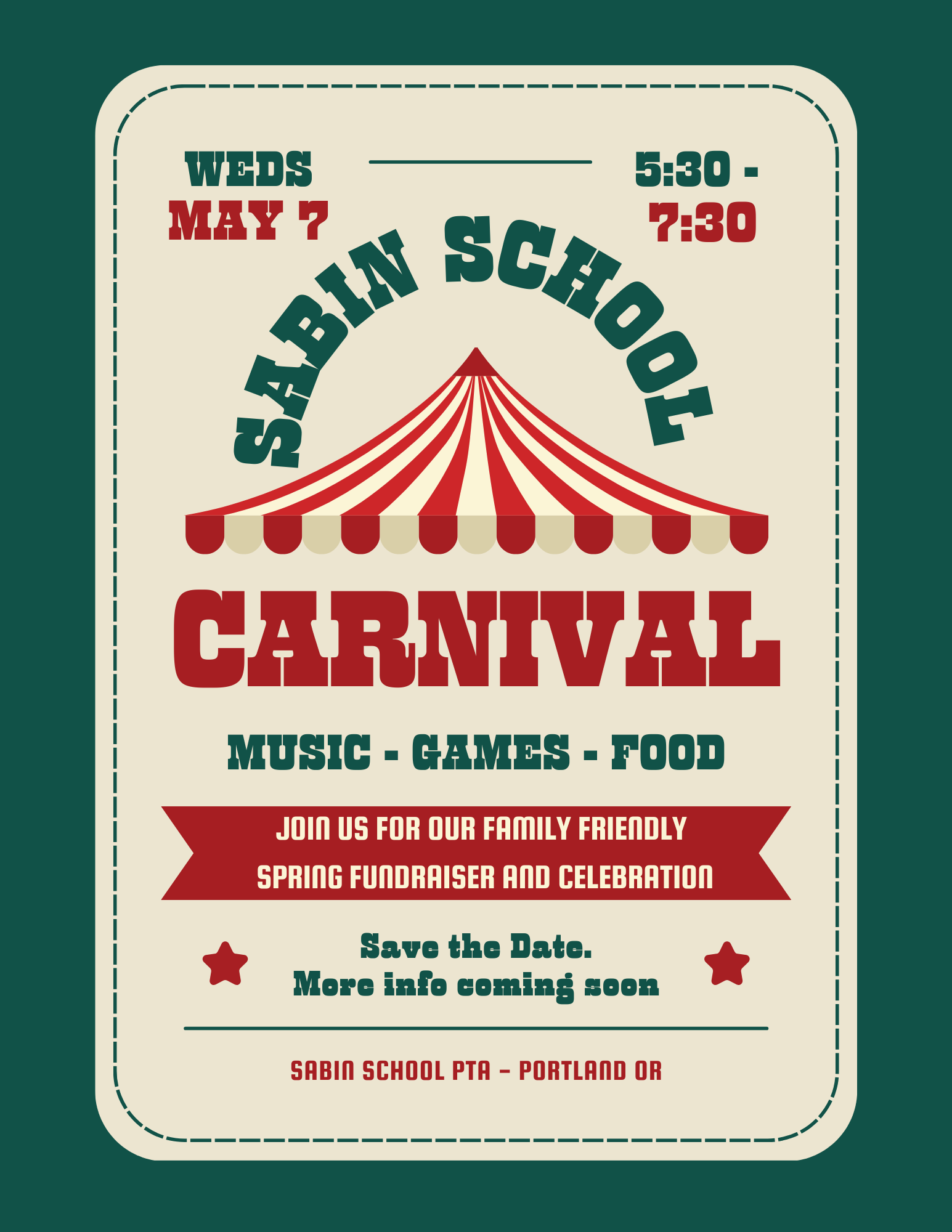 The Sabin School Carnival is coming! - Sabin School PTA