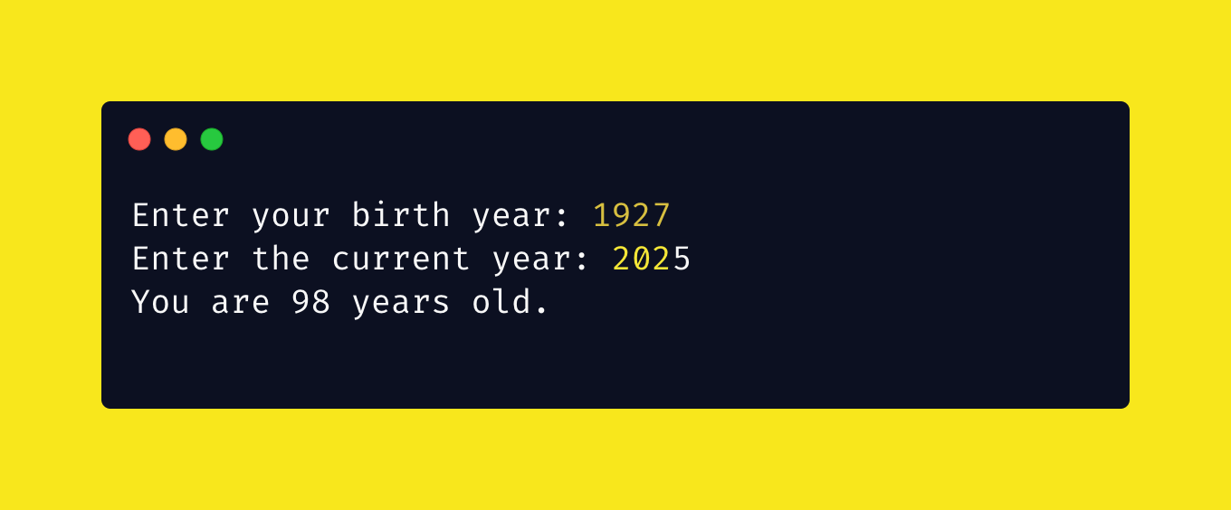Python Project: Build an Age Calculator - by Ardit Sulce Python Project: Build an Age Calculator - by Ardit Sulce