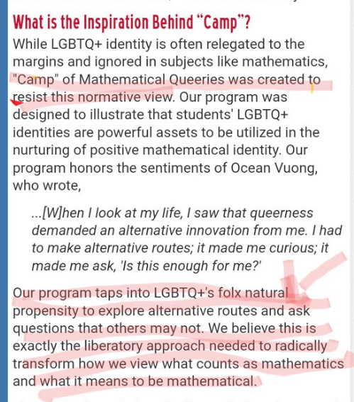 So, there's a camp to teach kids "Queer Math." Seriously.