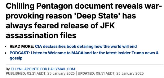 FIRST JFK FILES RELEASED - by Robin Westenra