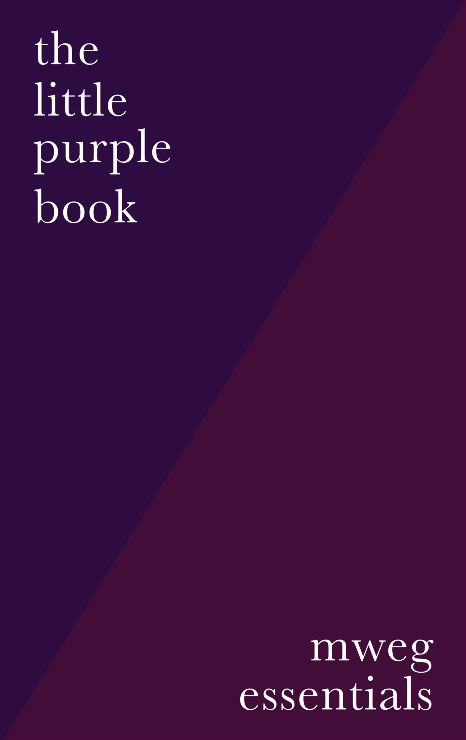 The Little Purple Book - BCC Press
