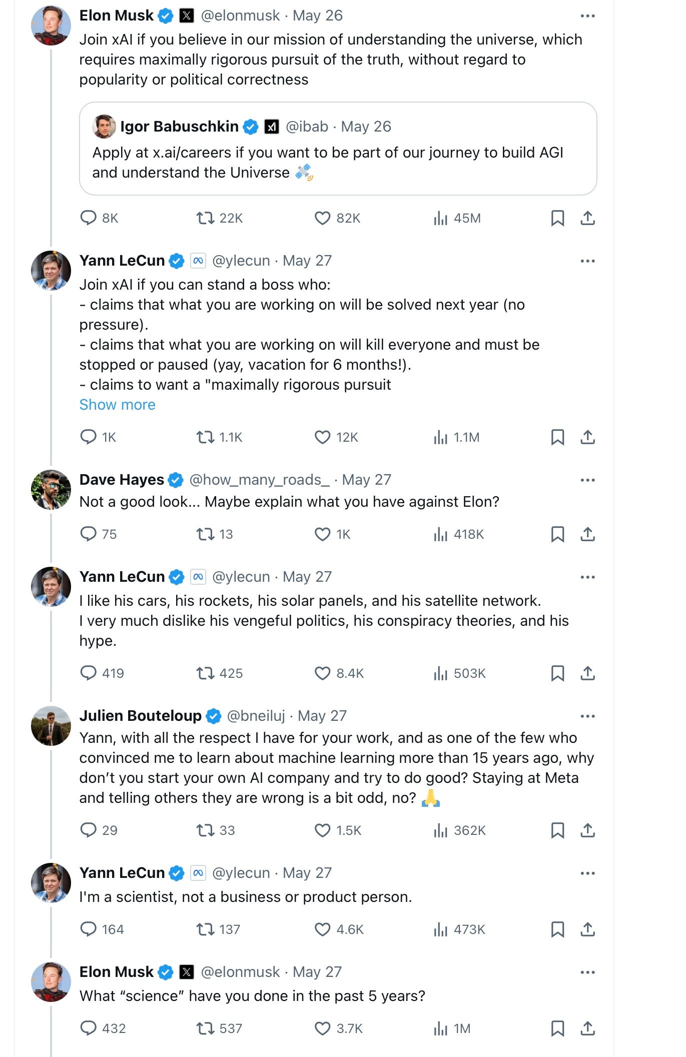 Elon Musk: 1; Yann LeCun: 1; Humanity: 0 - by Gary Marcus