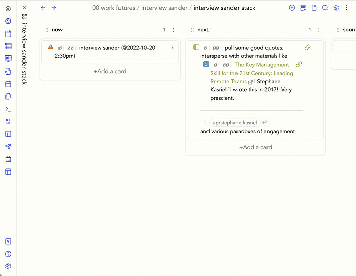 ‘Kanbanibalization’ in Obsidian - by Stowe Boyd - Workings