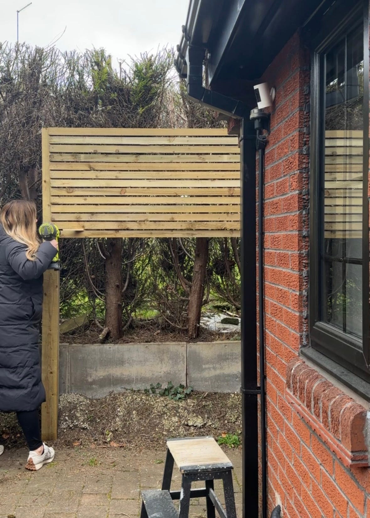 How we built our slatted fence - by Michaela Shoebridge