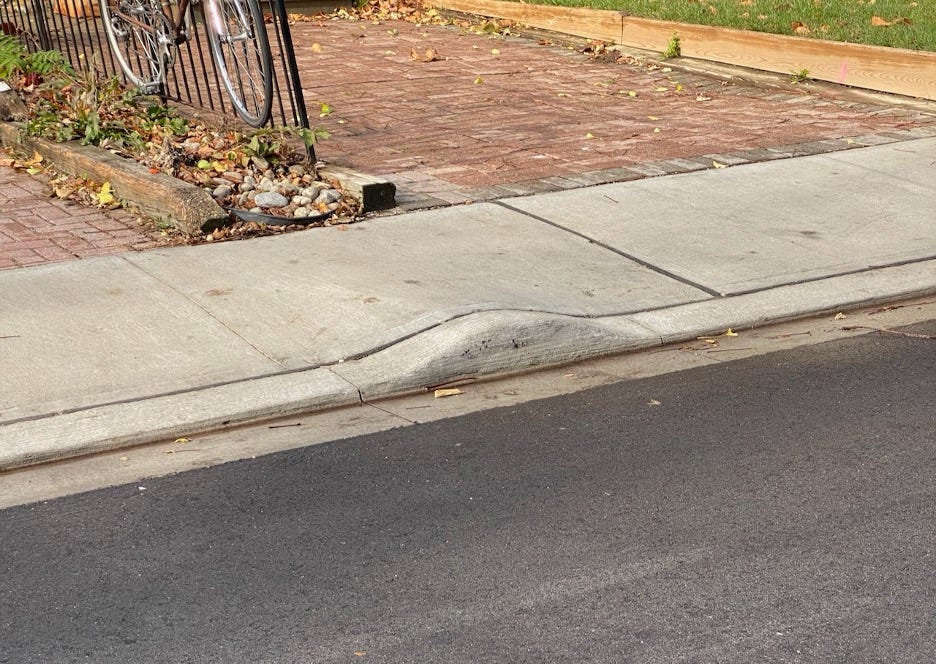 Sidewalks should be designed for people, not cars