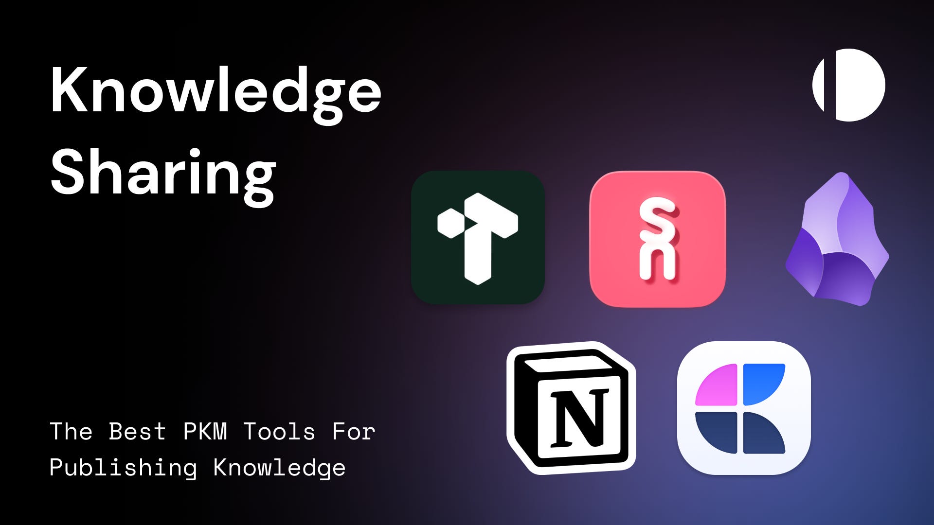 Knowledge Sharing - The Best PKM Tools For Publishing Knowledge
