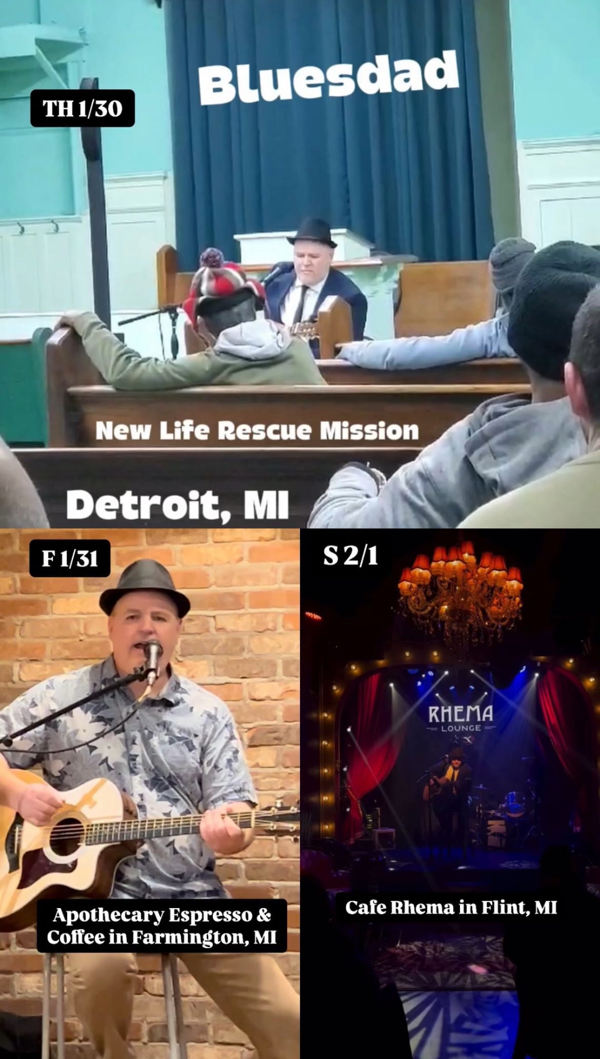 Three Nights in a Row - Bluesdad