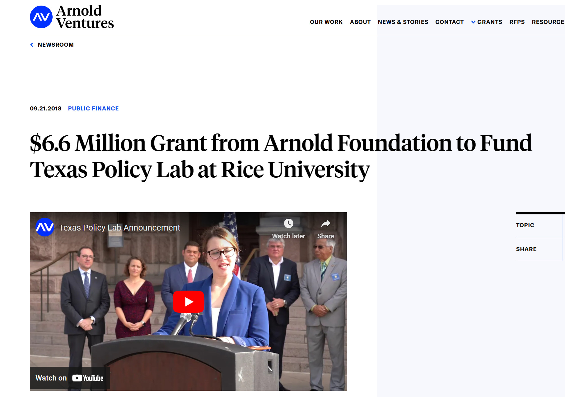 Arnold Ventures Money Trail with Covid and Elections