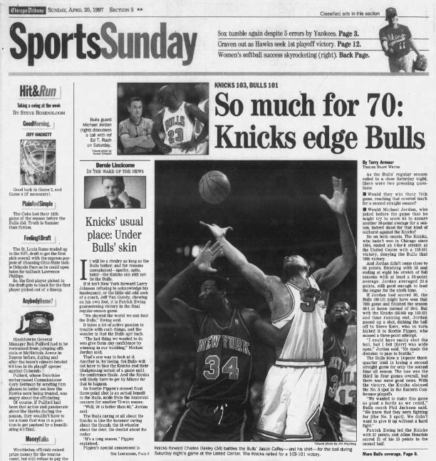 23 times that MJ, like LeBron, did not take The Shot