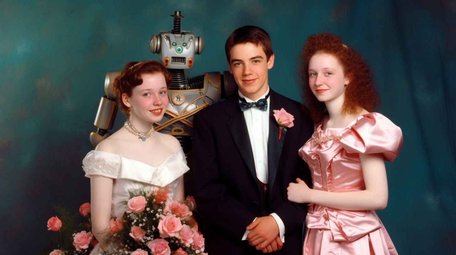 Awkward Prom Pics, with Robots - by David Futrelle