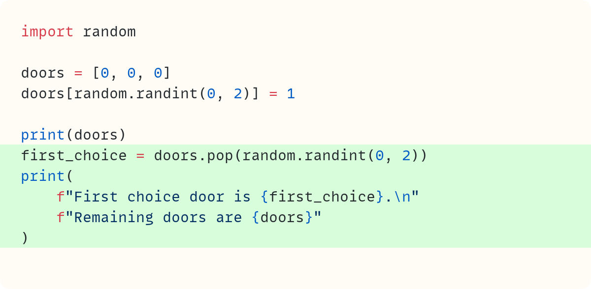 Goat or Car? Solving The Monty Hall Problem With Python and NumPy