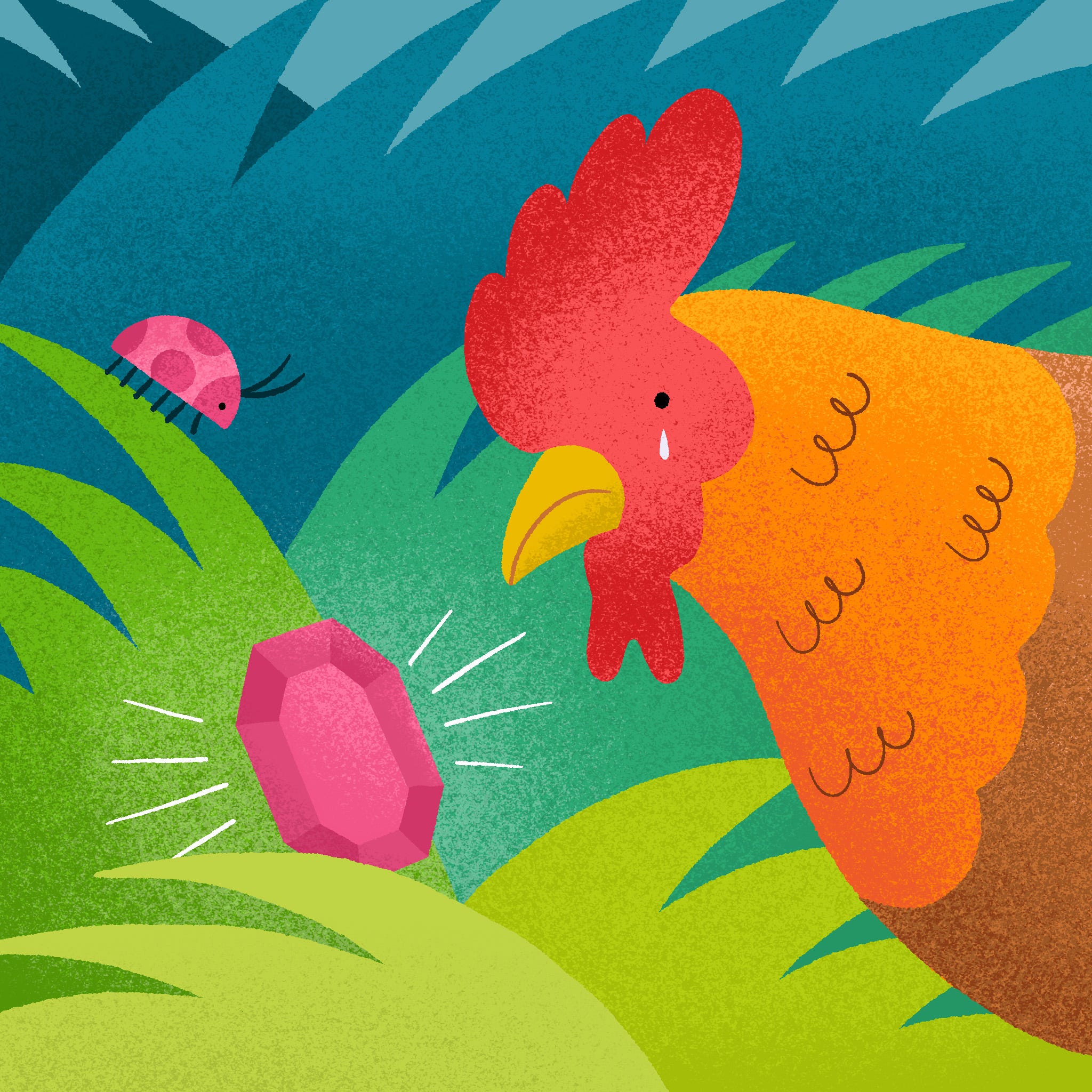 Aesop's Fable: The Rooster & The Jewel