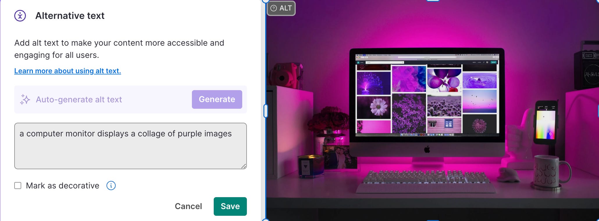 Try Venngage to make accessible infographics