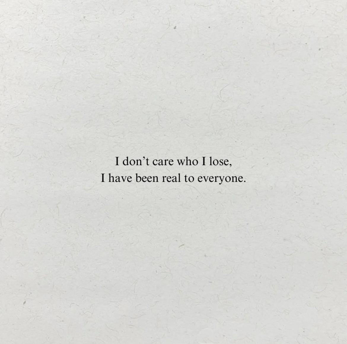 The importance of being true to yourself