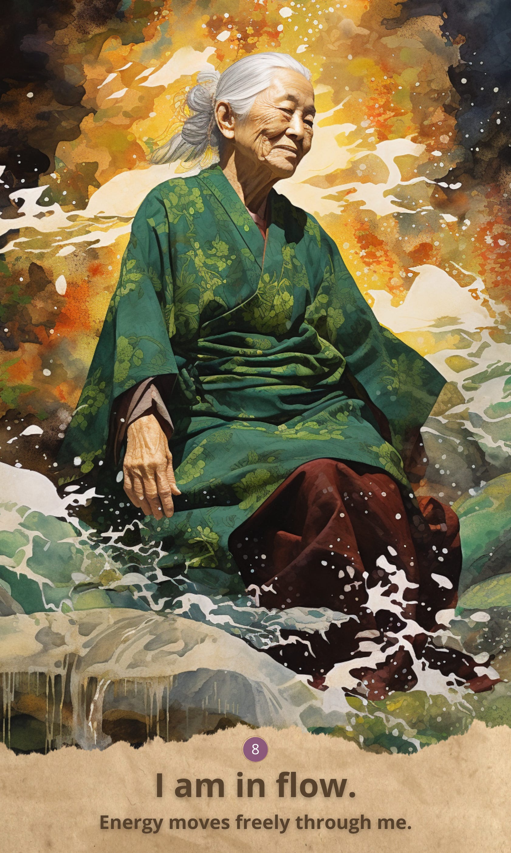 Card 8 - Crone Power Deck - by Theresa Babylon