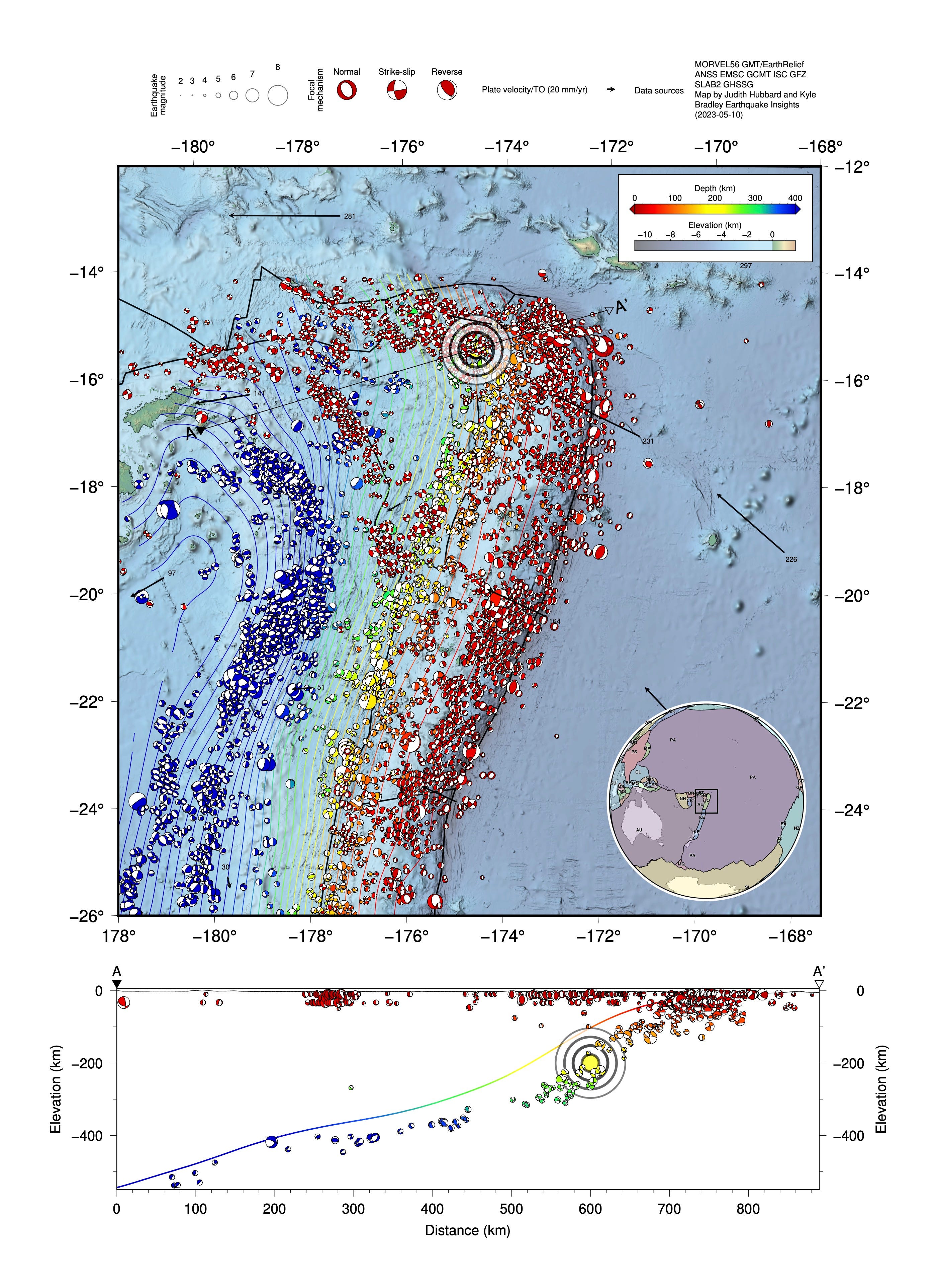 M7.6 earthquake occurred within subducting Pacific slab in the South ...