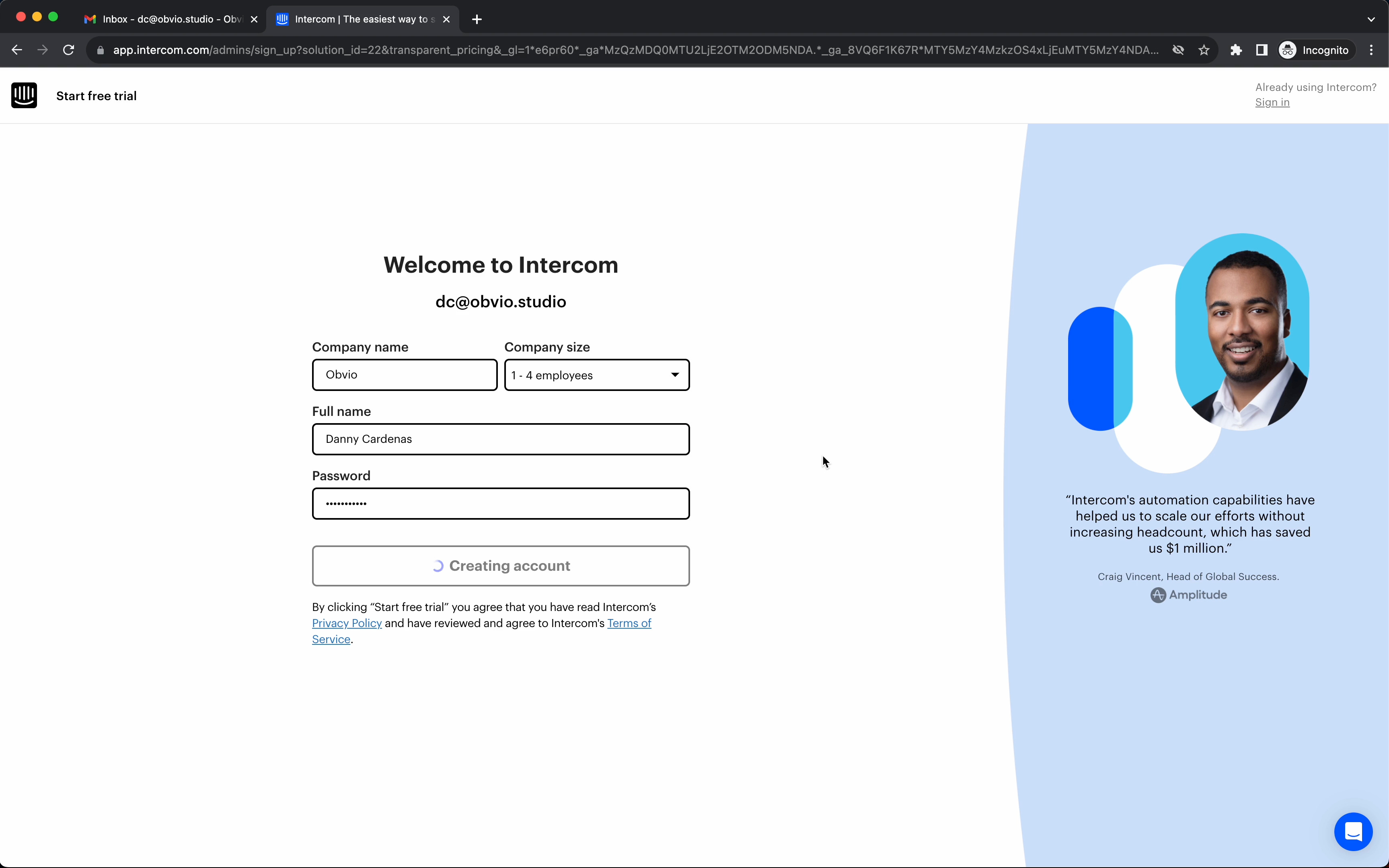 Intercom-Onboarding - OBVIO Studio Newsletter