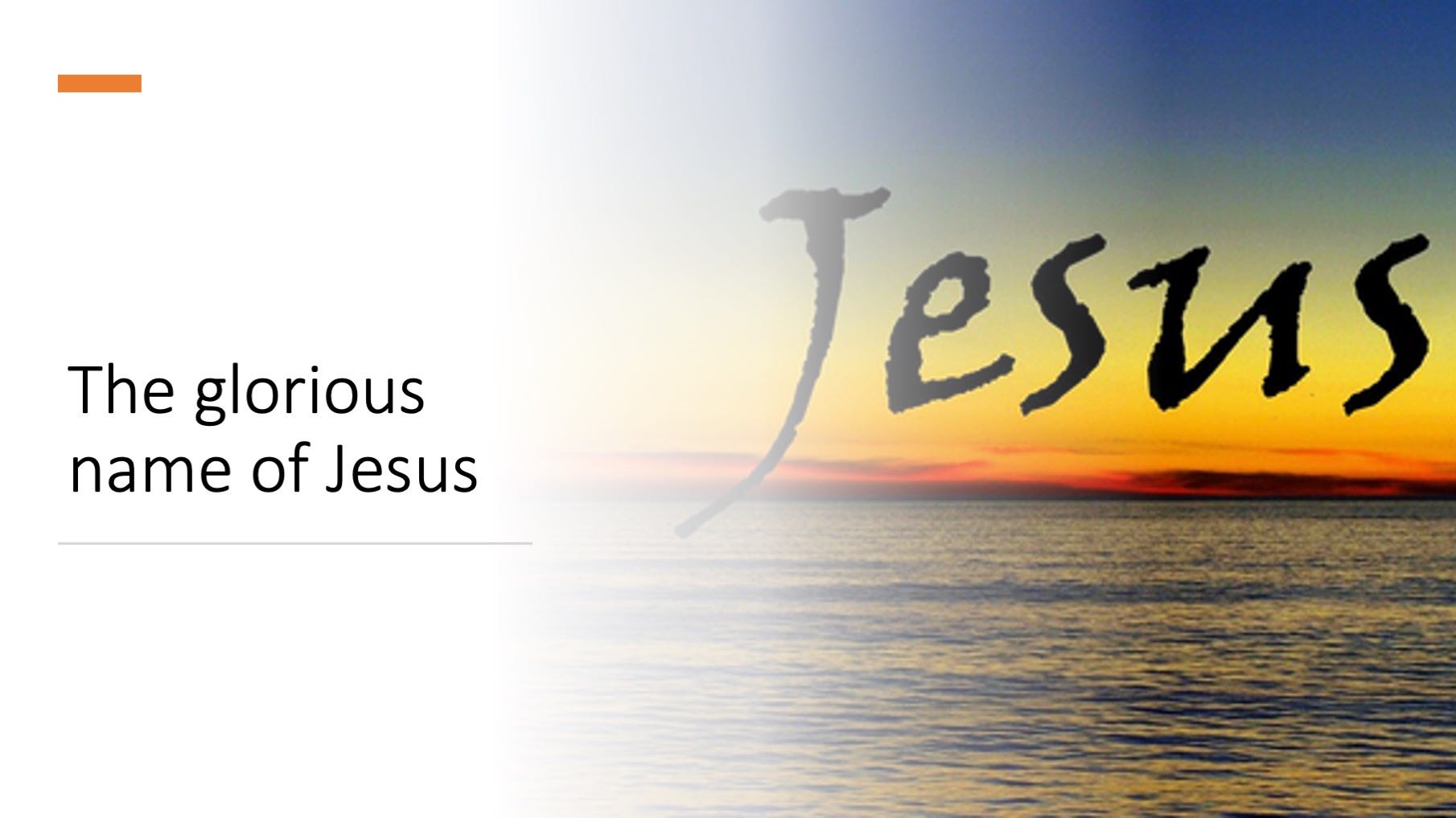 The glorious name of Jesus - Krakus’s Biblical Reflections