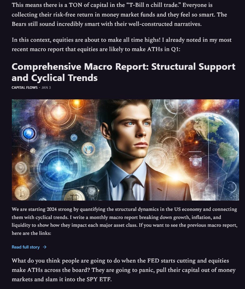 Macro Reportinsights Es Levels And Macro Flows