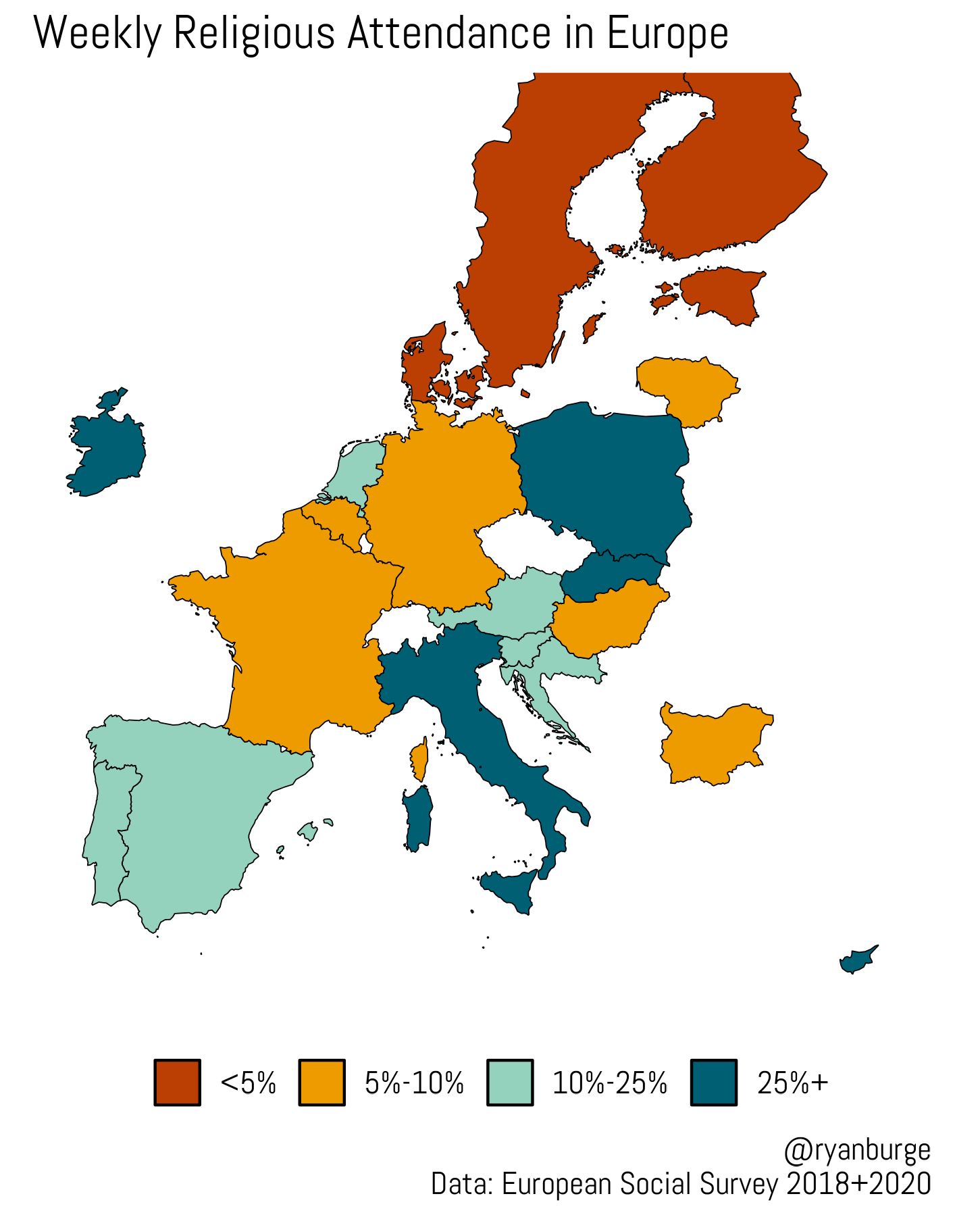 Just How Secular is Europe Compared to the United States?
