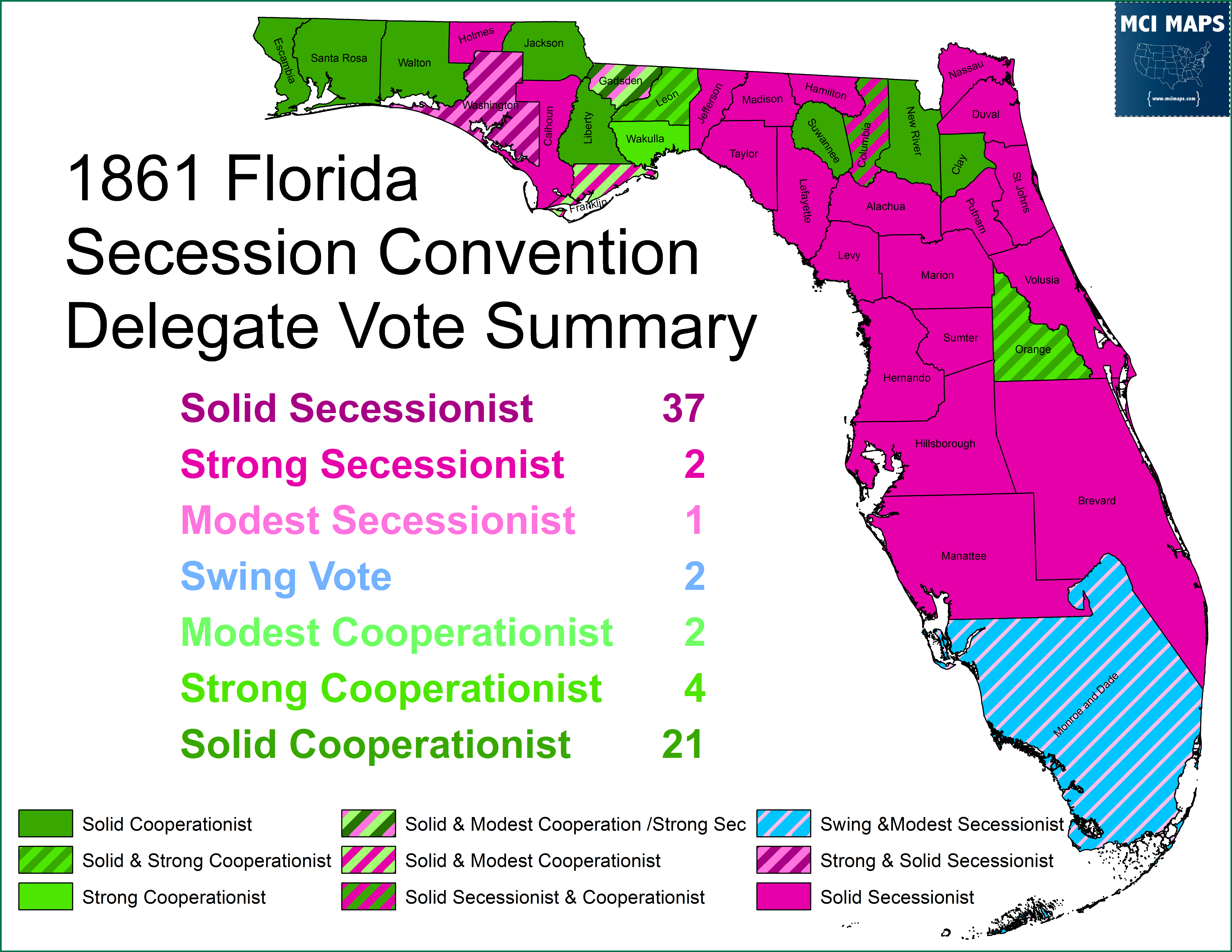Issue #89: January 10th, 1861 - Florida Secedes from the Union