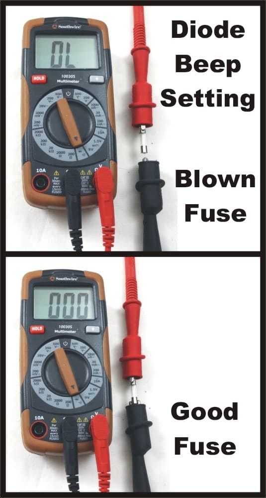 Testing for a blown fuse with a multimeter - by Mike Sokol