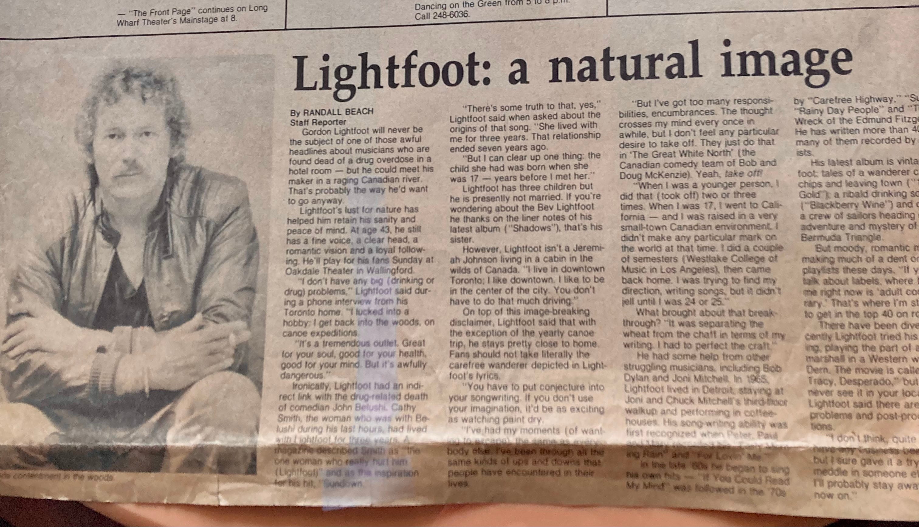 Cathy Smith Gordon Lightfoot