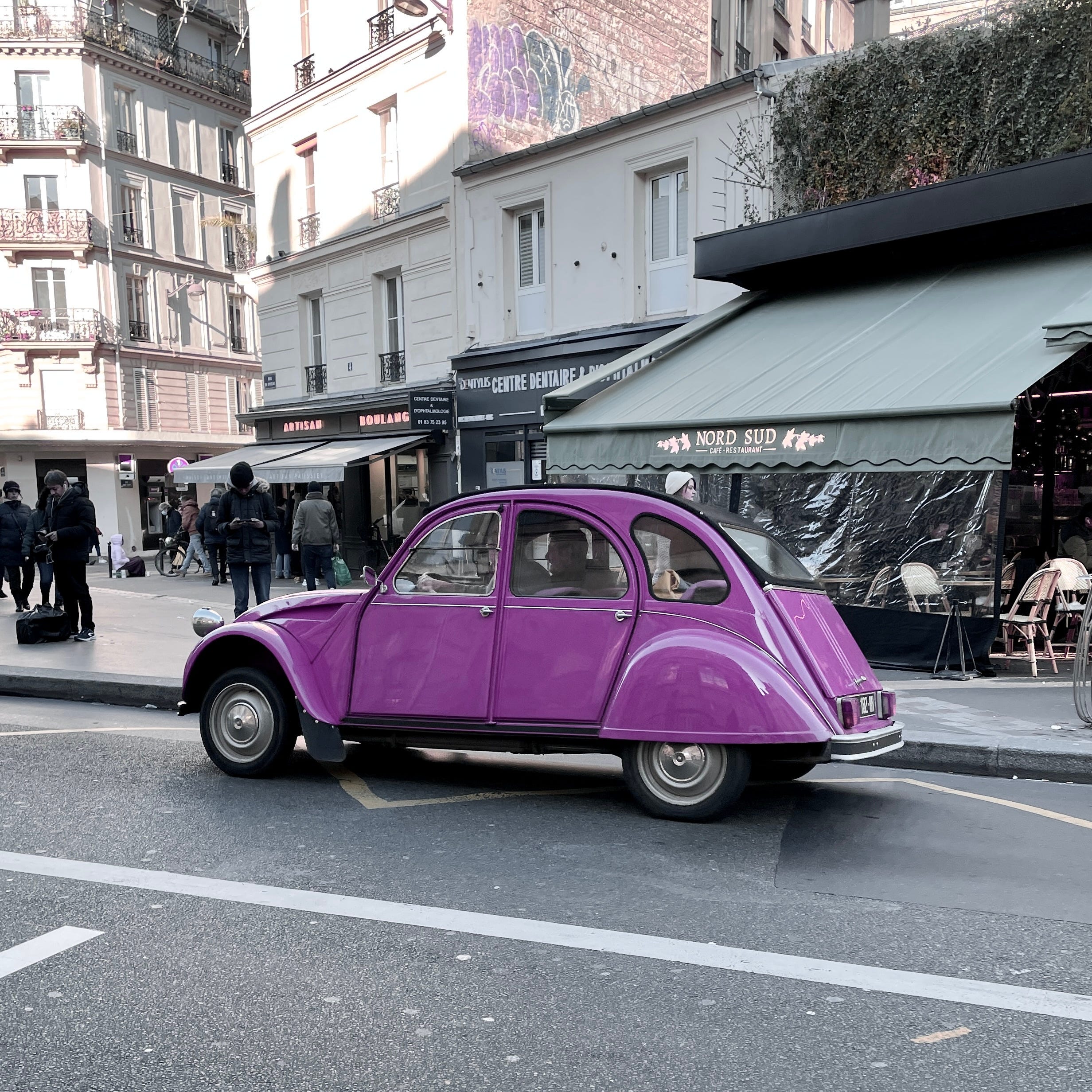 Citroen 2cv in Montmartre - by Bernard Burch