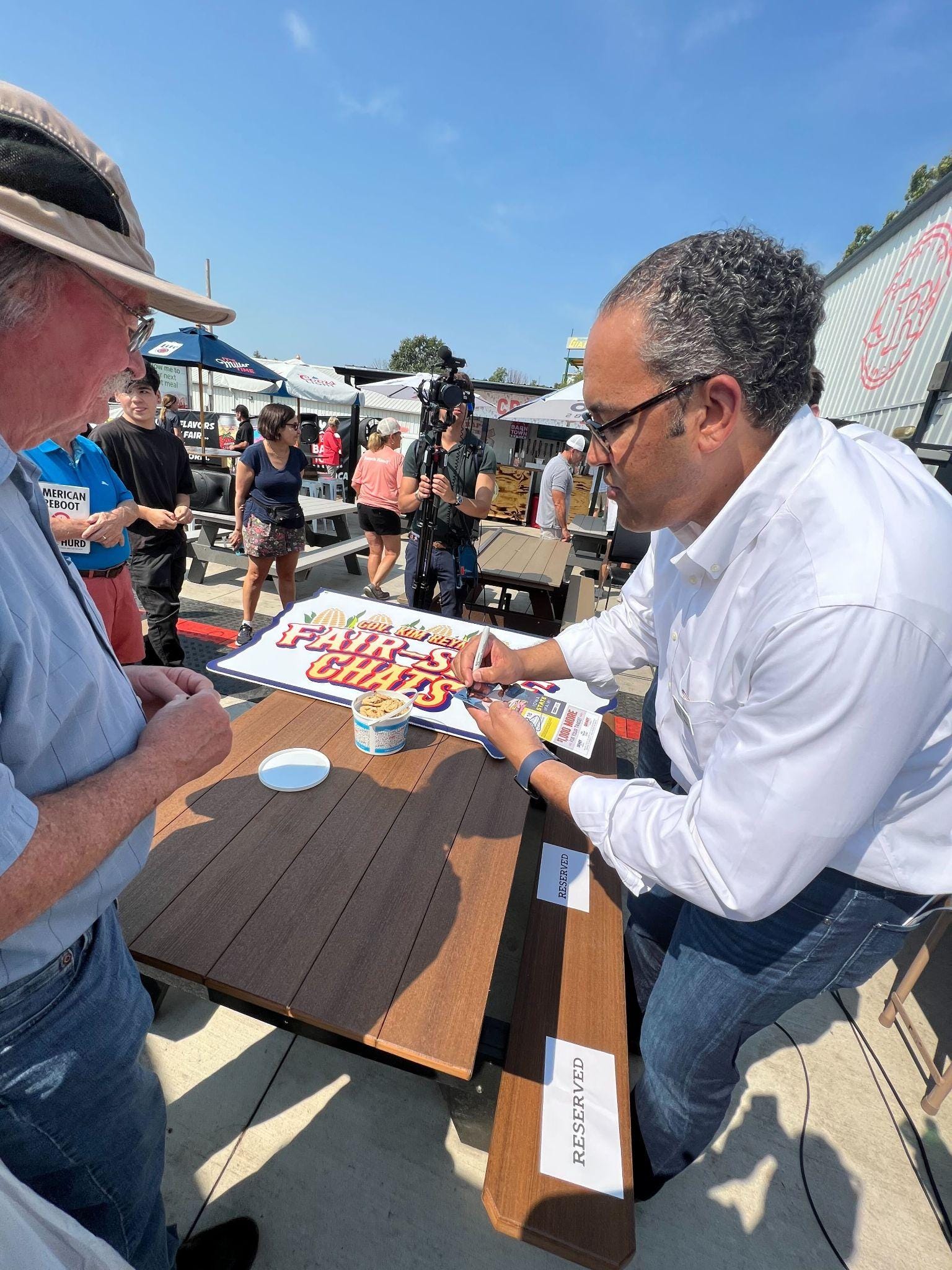 Sampling the Delicacies at the Iowa State Fair