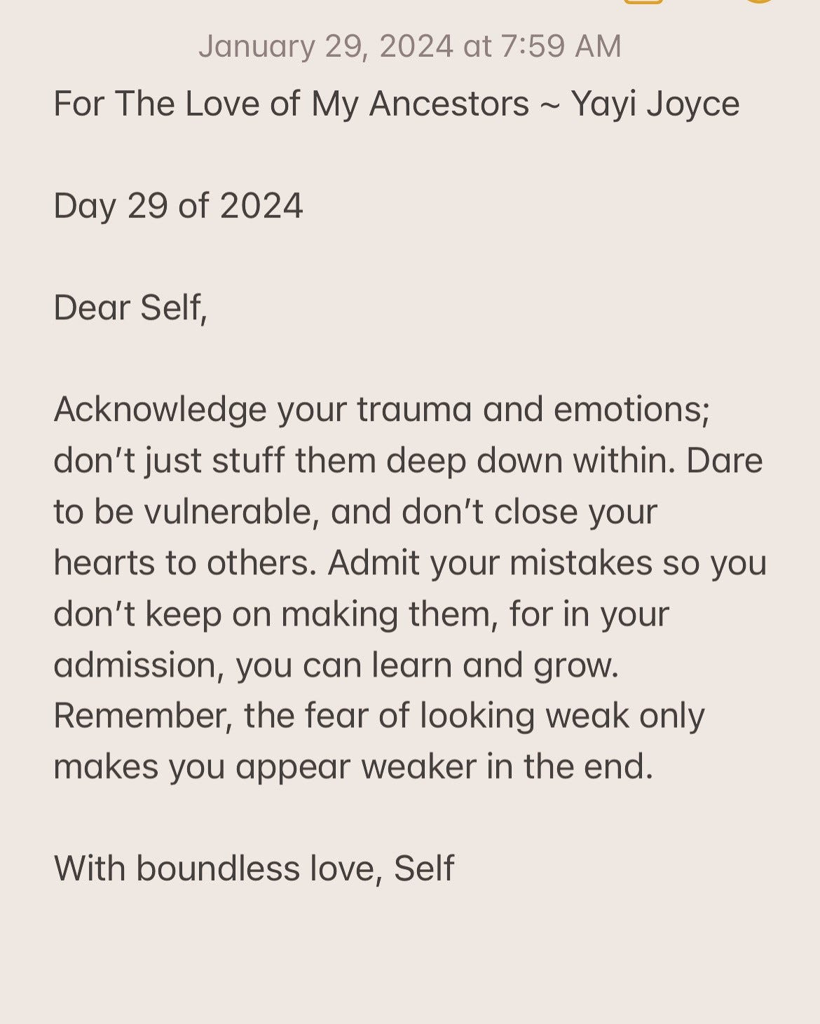 29th Day Of 2024: Roots & Reflections - by Yayi Joyce