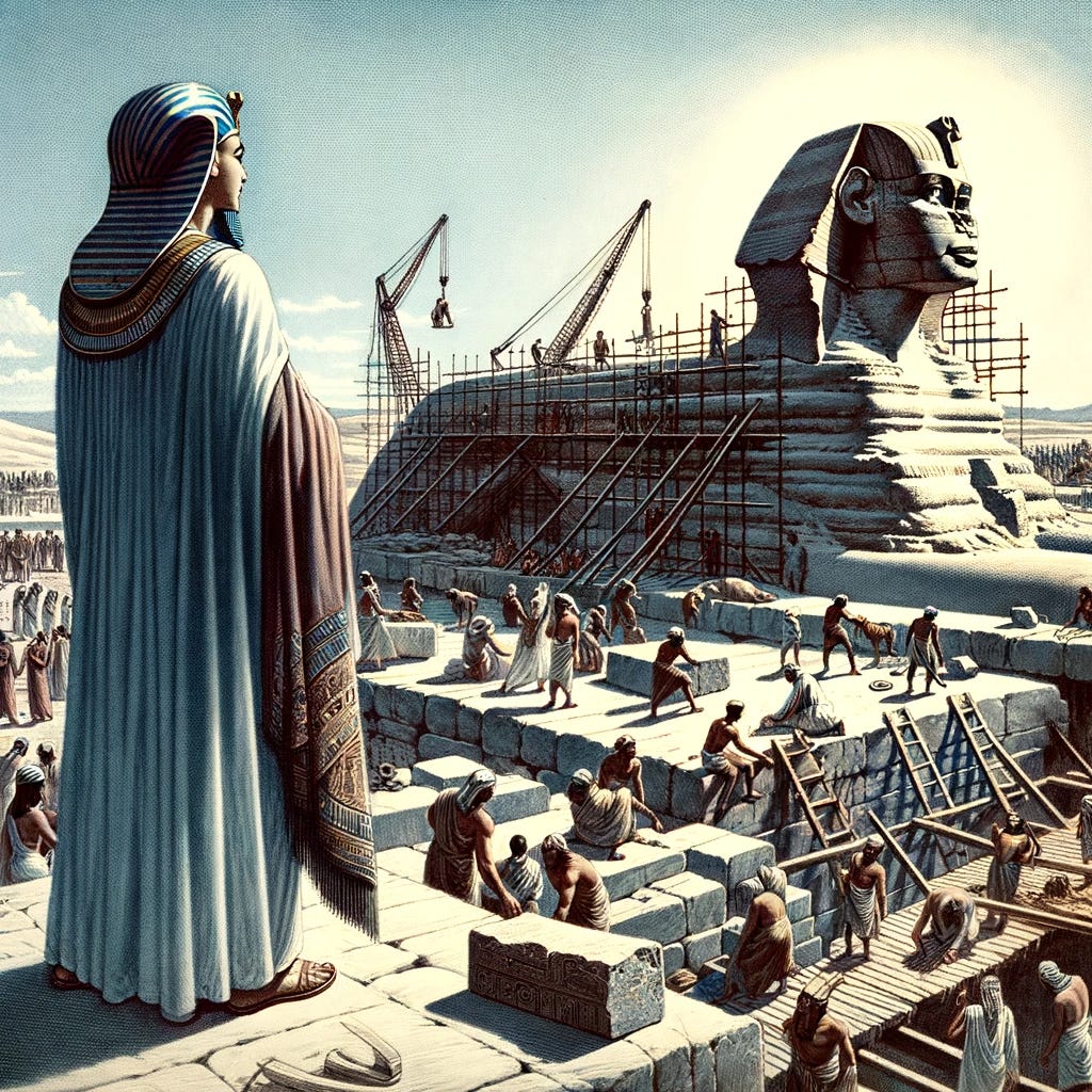 Guardián del Desierto: La Gran Esfinge de Gizeh