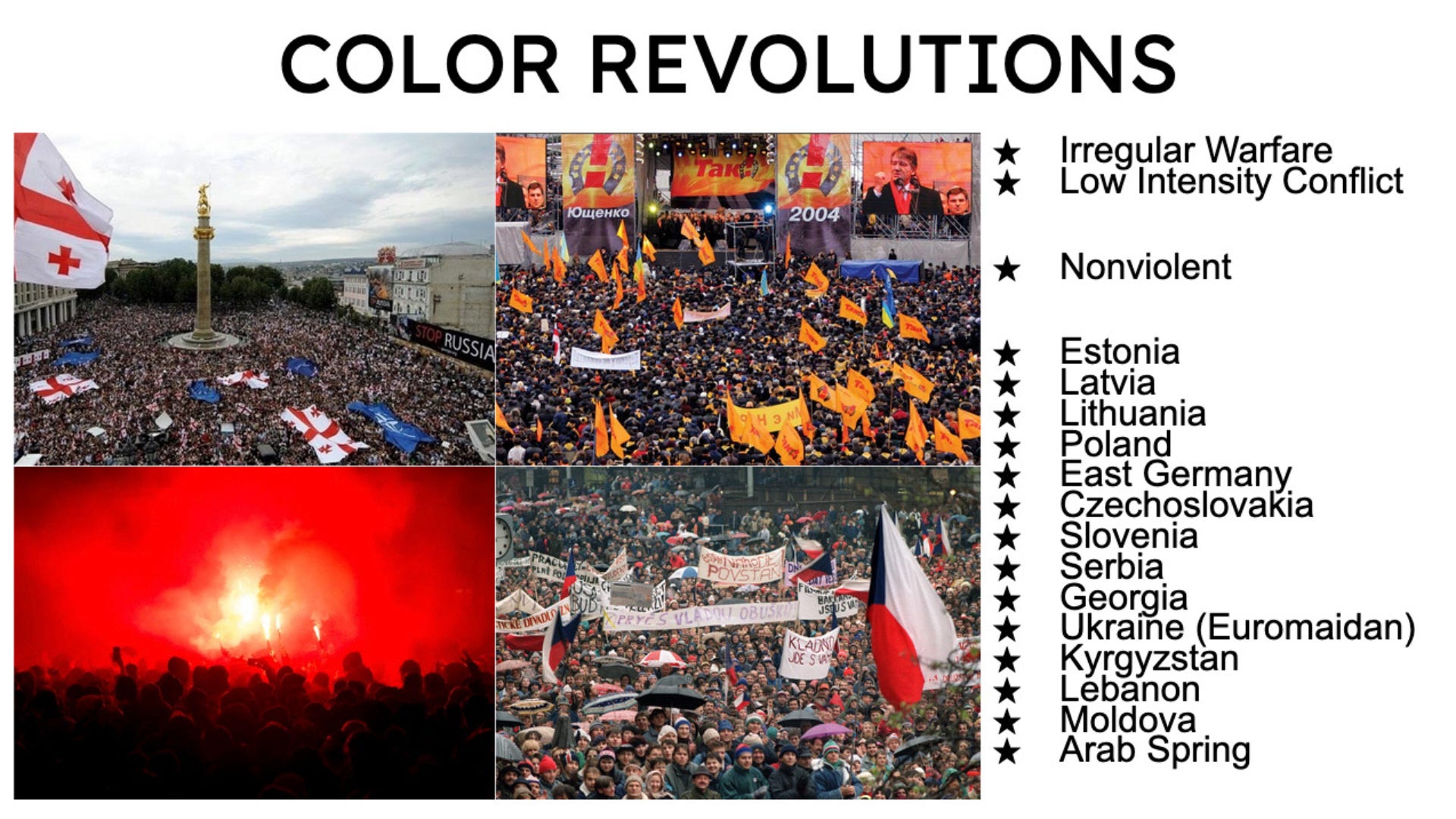 How close is the U.S. to a Color Revolution?