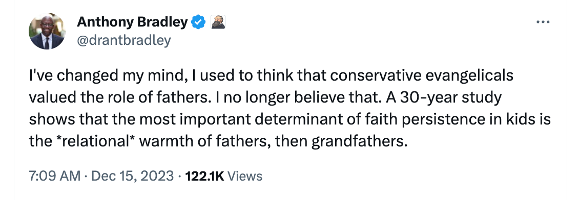 Fathers First: It's Time To Center Dad's Role in Faith Transmission?