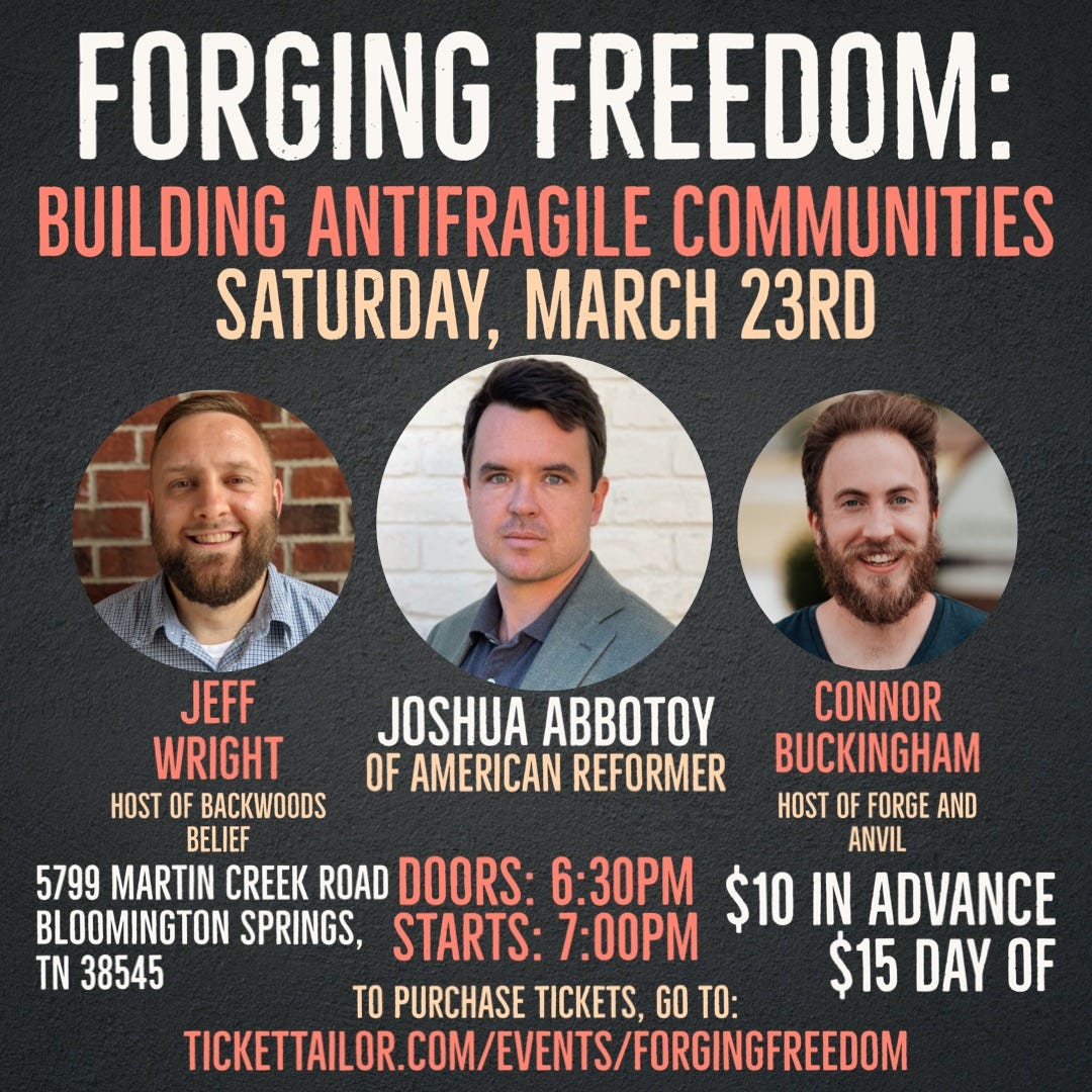 Forging Freedom: Supporters Only Discount!