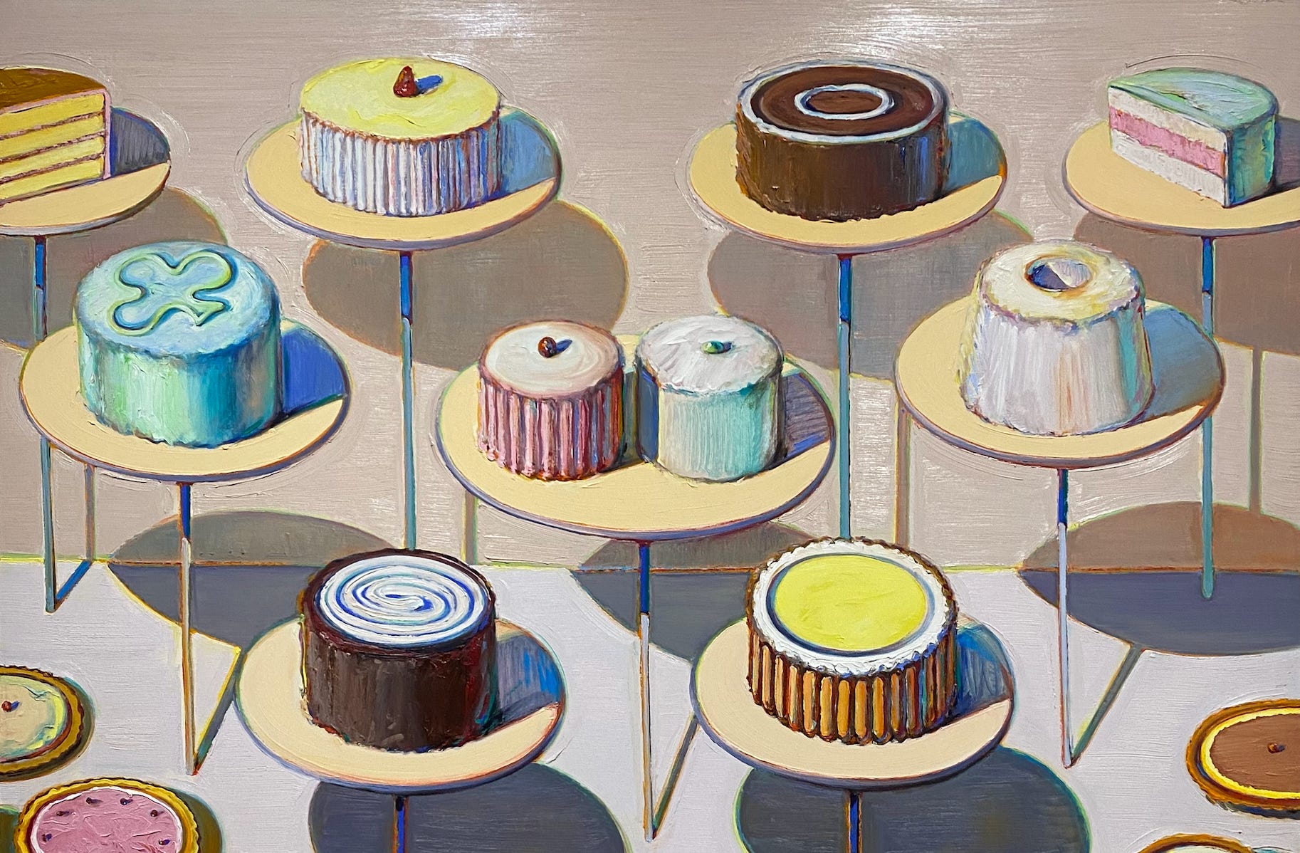 Wayne Thiebaud Cake