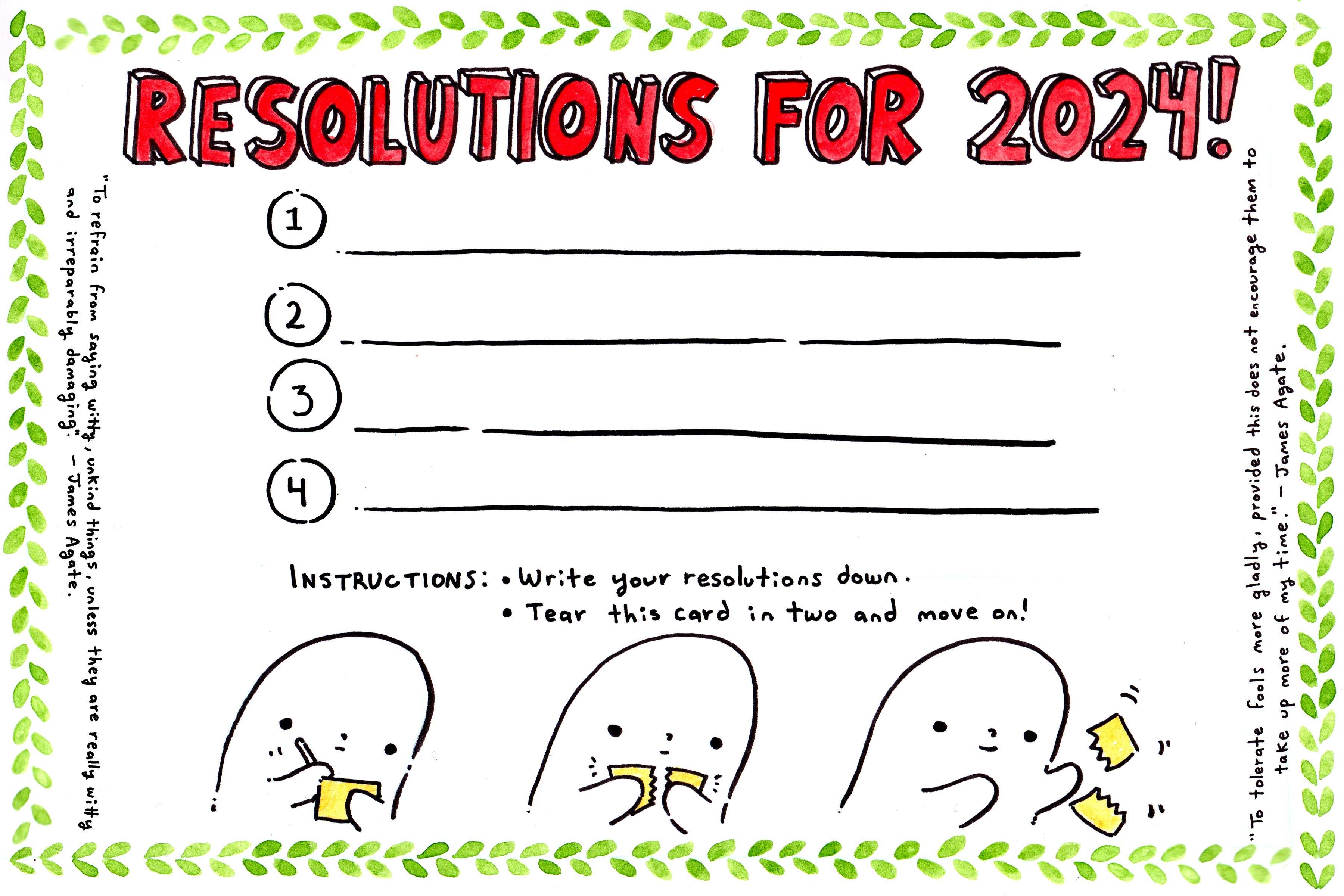 Riposte Card No. 10: Ripped Resolutions!