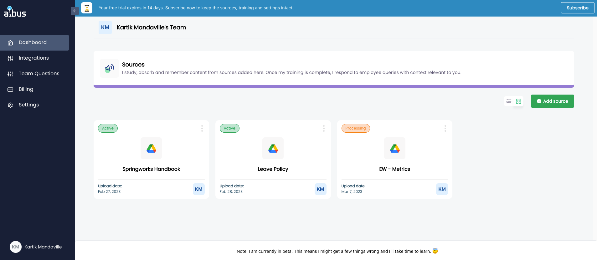 Can Albus help HR/IT/Finance save time and focus on their core job?