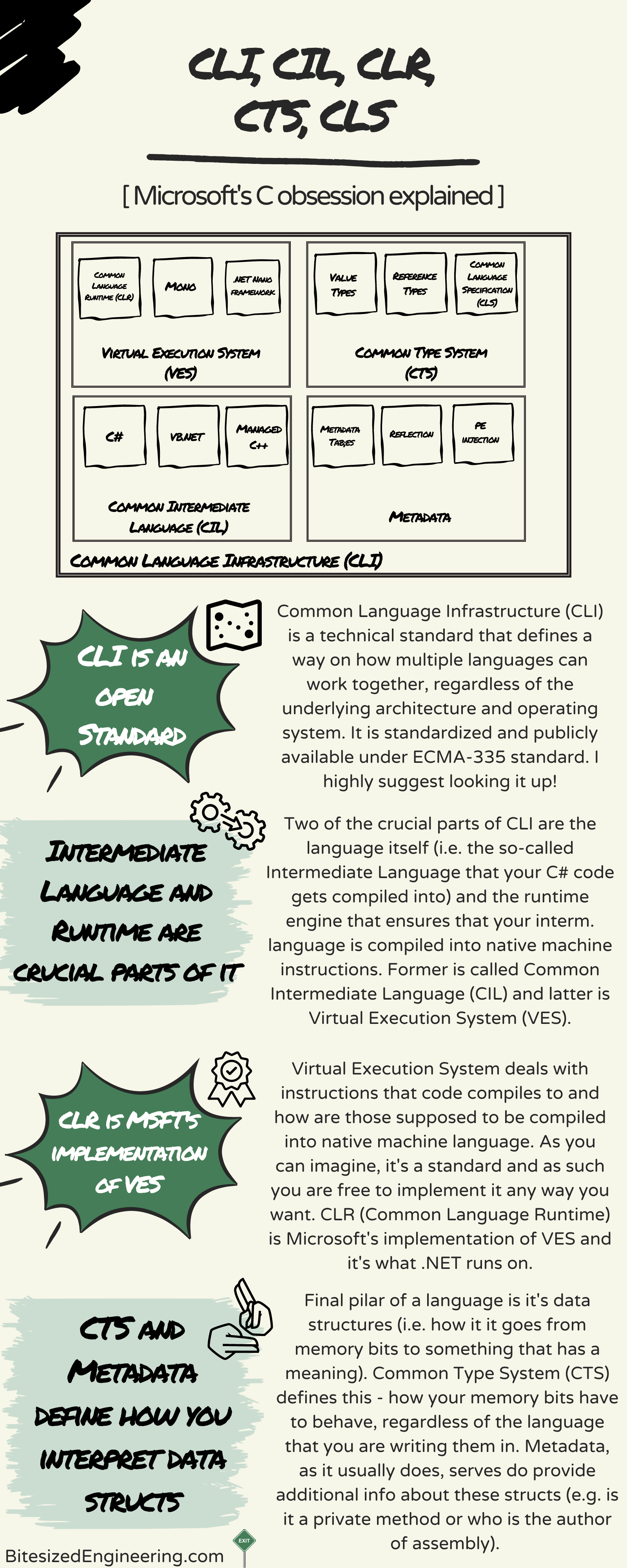 Common Language Infrastructure, Runtime, Type System and other C-s