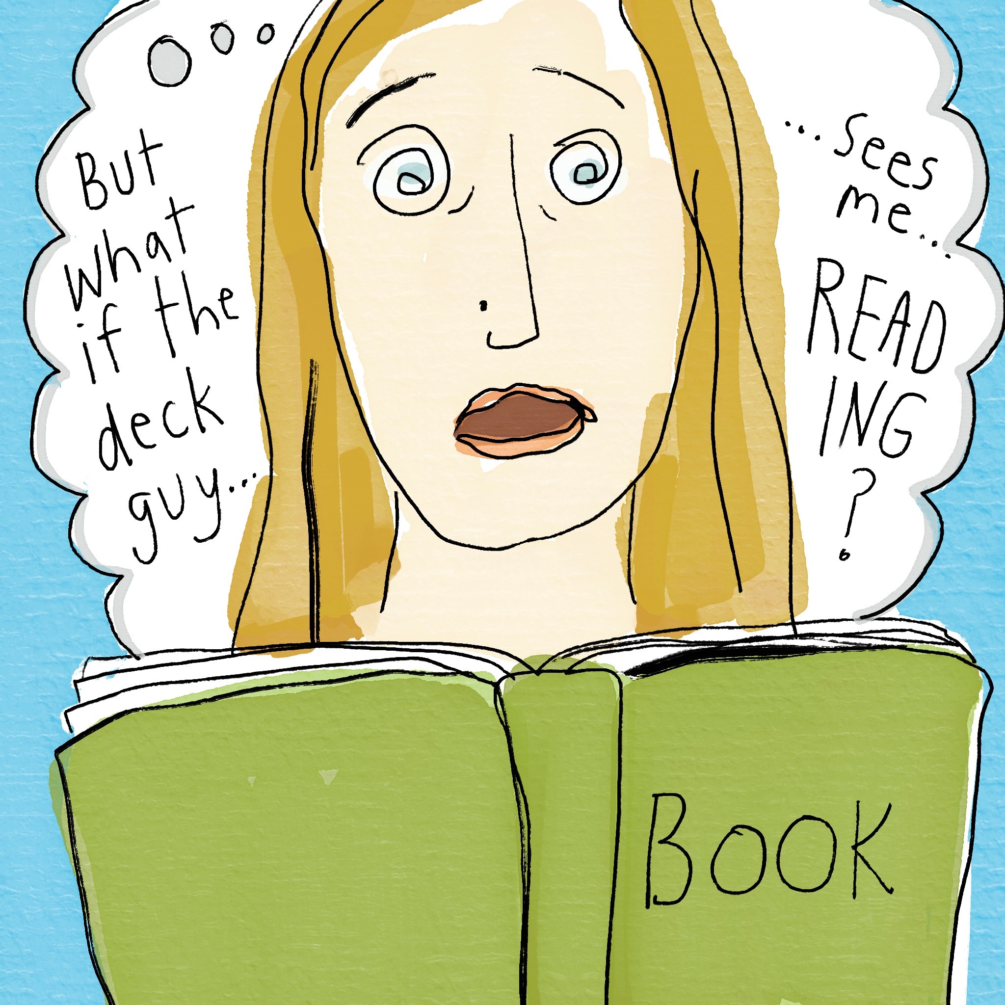 A Woman Reading - The Habit of Art by Kelcey Ervick