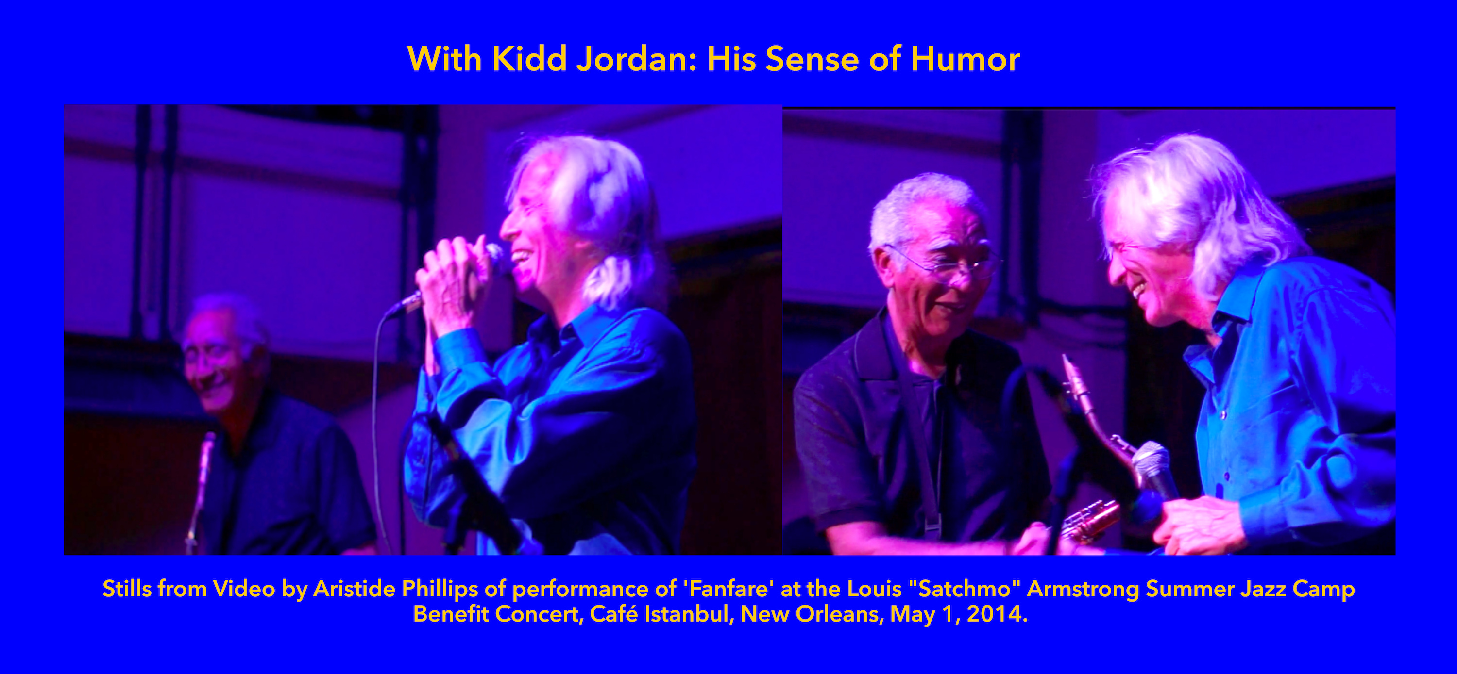 With Kidd Jordan: His Sense of Humor - by Don Paul