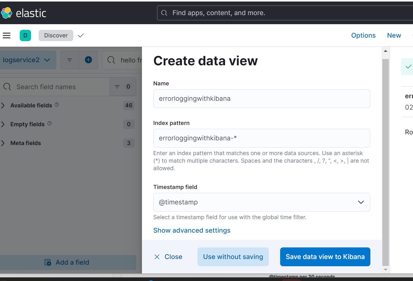 Logging into Elasticsearch using Serilog and monitoring logs in Kibana (for .NET Core).