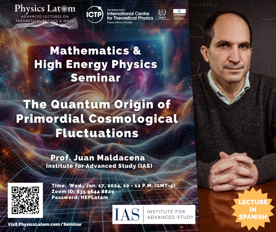 Launching 2024: Inaugural Lecture in Mathematics & High Energy Physics ...