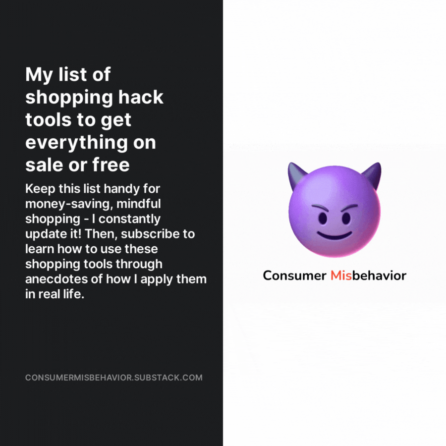 My list of shopping hack tools to get everything on sale or free