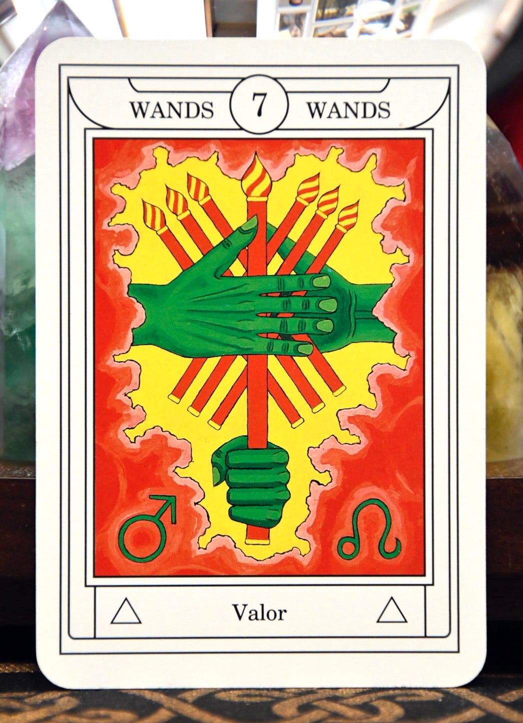 Card for the Moment: The 7 of Wands - by Syd Weedon
