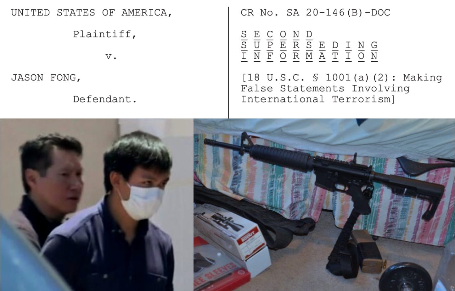 Judge David Carter sentences Jason Fong in terrorism case