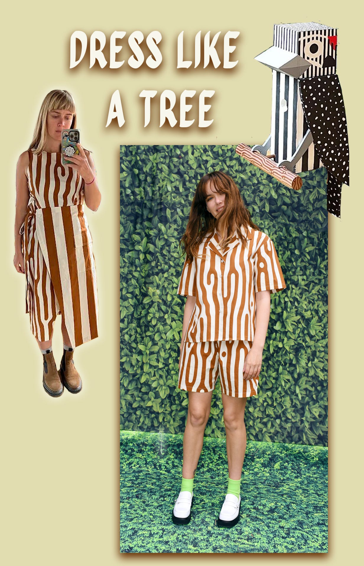 Tree Bark Pattern Clothes