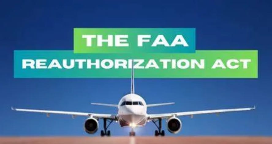 Senate Overwhelmingly Approves FAA Reauthorization Act